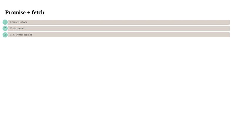 Модуль 1. База JavaScript 16. Асинхронность (Promise + Fetch) 1-2