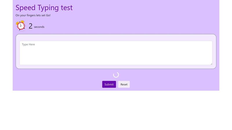 Speed Typing Test