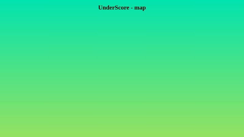 underscore - map