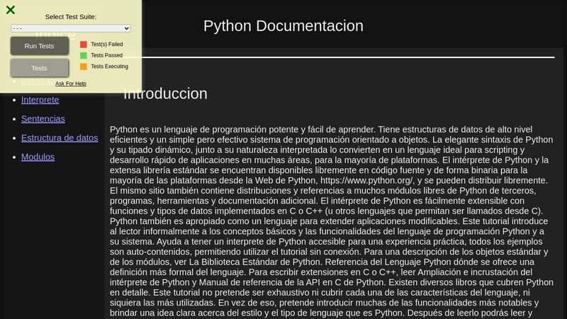 Python: Documentación técnica