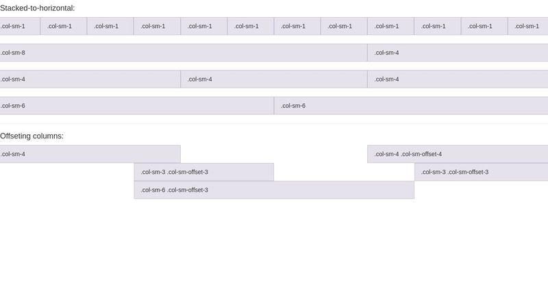 Bootstrap CSS: Grids