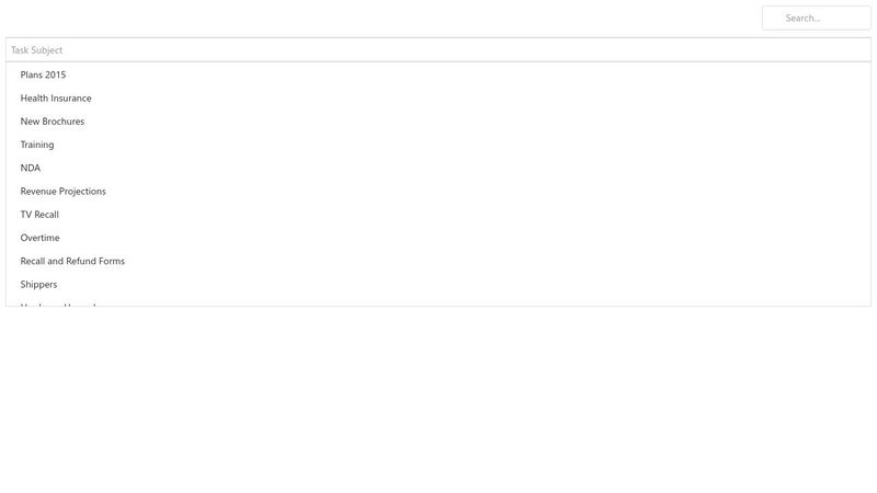 Using Search Panel - DevExtreme Tree List