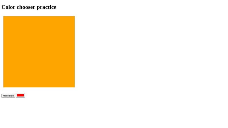 Color chooser practice