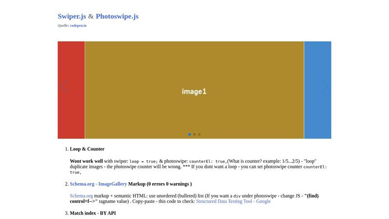 swiper.js & photoswipe.js