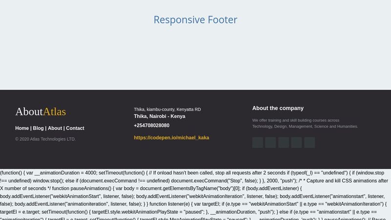 Responsive Footer