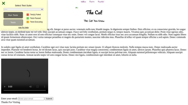 Fork Me! FCC: Landing Page