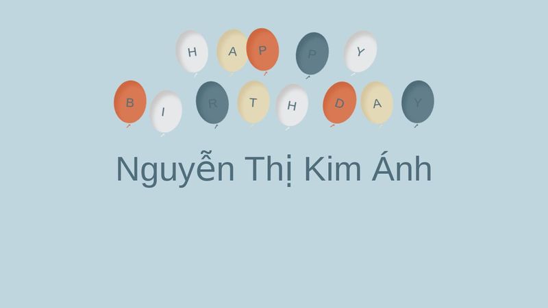 Happy Birthday Balloons Postcard Css