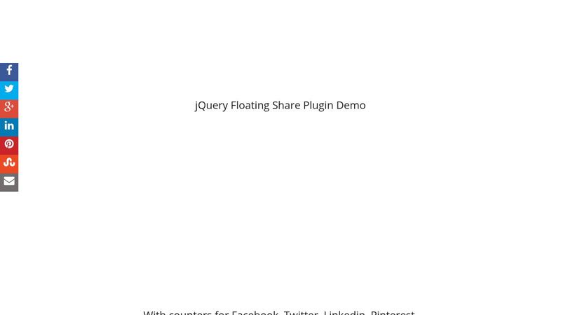 Floating Social Media Share Bar