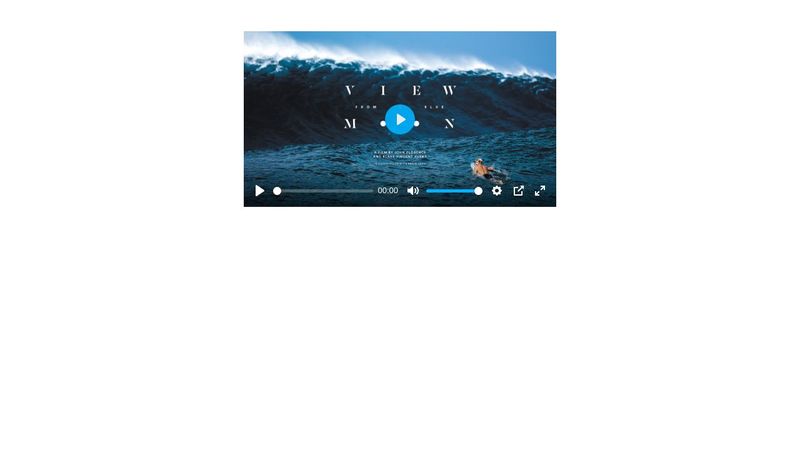 Video Player with 'plyr.js'