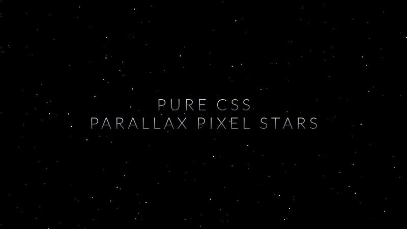 Parallax Star background in CSS