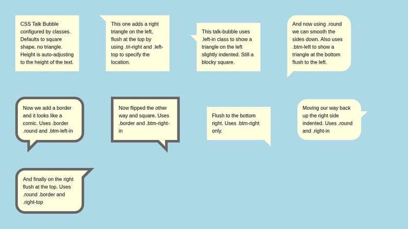 Chat Bubbles in CSS