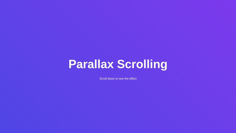 21. Scroll-Linked Parallax