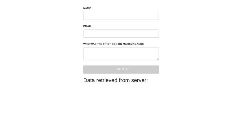Simple Form with Axios in Vue.JS