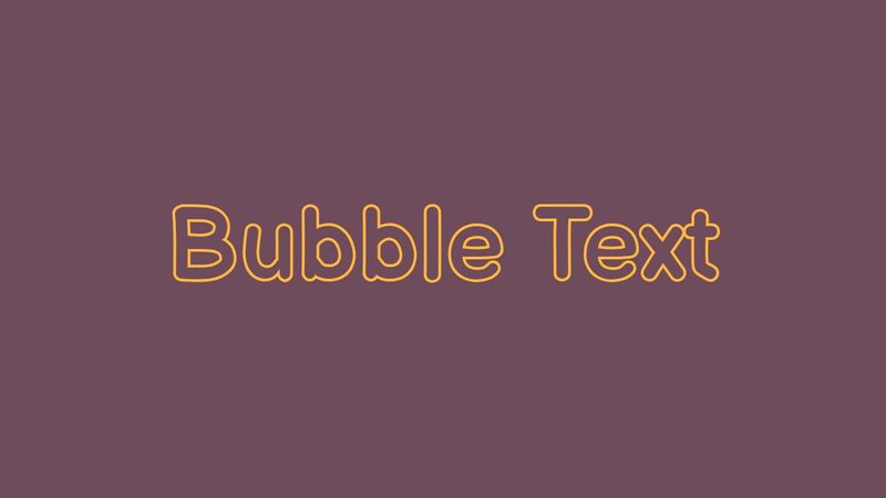 Bubble Text
