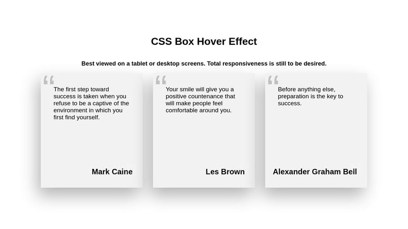 Pure CSS Box Hover with Background Effect