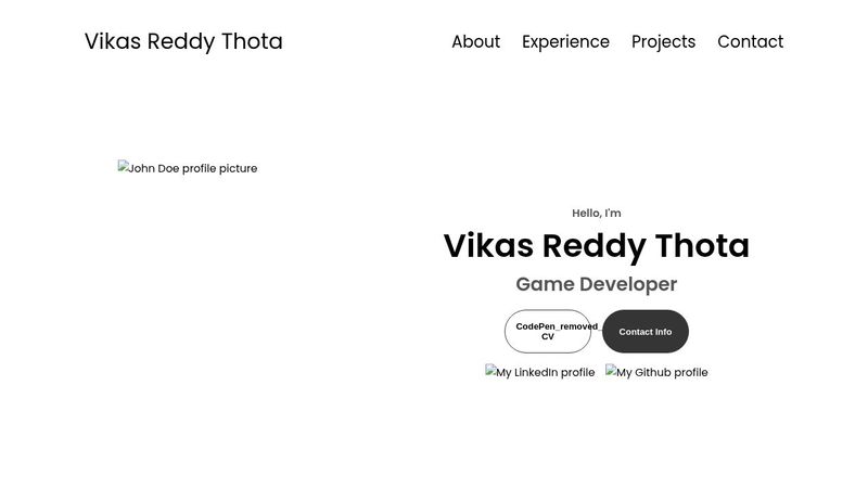 Vikas Reddy Thota - Portfolio