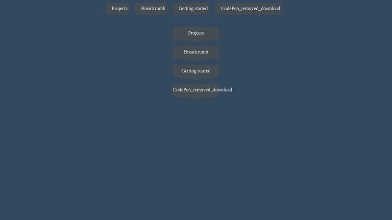 Flat CSS3 Breadcrumb