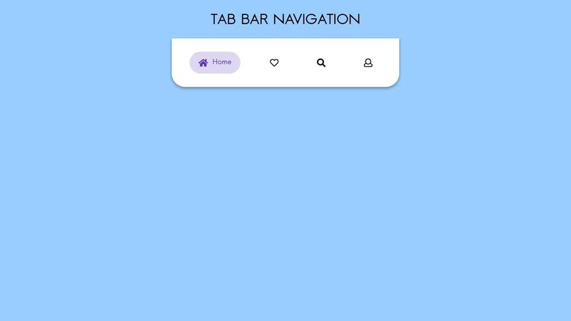 Tab Bar Navigation