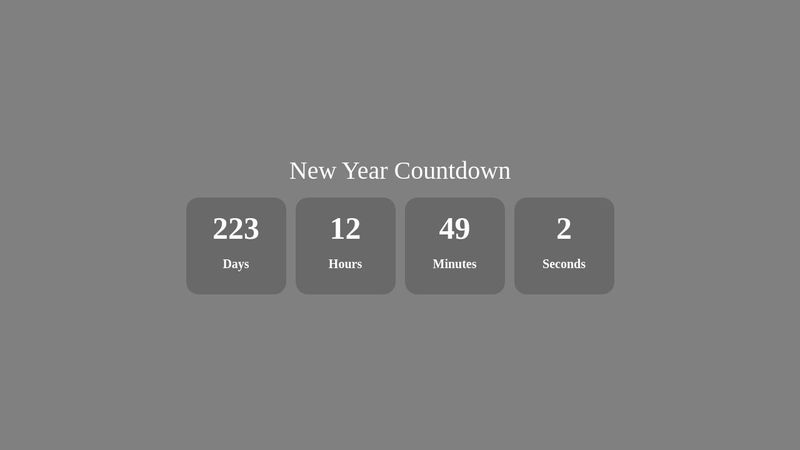 New Year Countdown