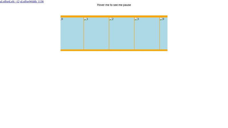 automatic carousel scrolling moving
