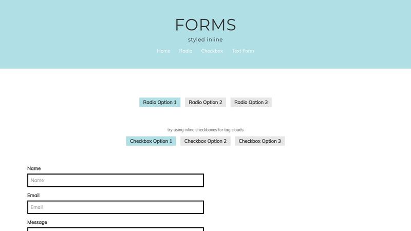 Forms: inline