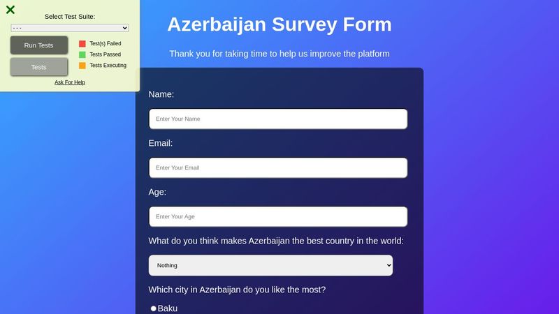 Survey Form Project