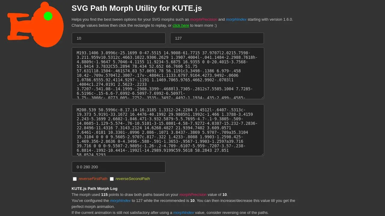 SVG Path Morph Utility for KUTE.js (deprecated)