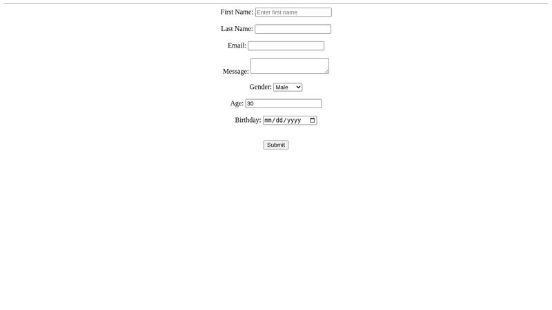 HTML Forms