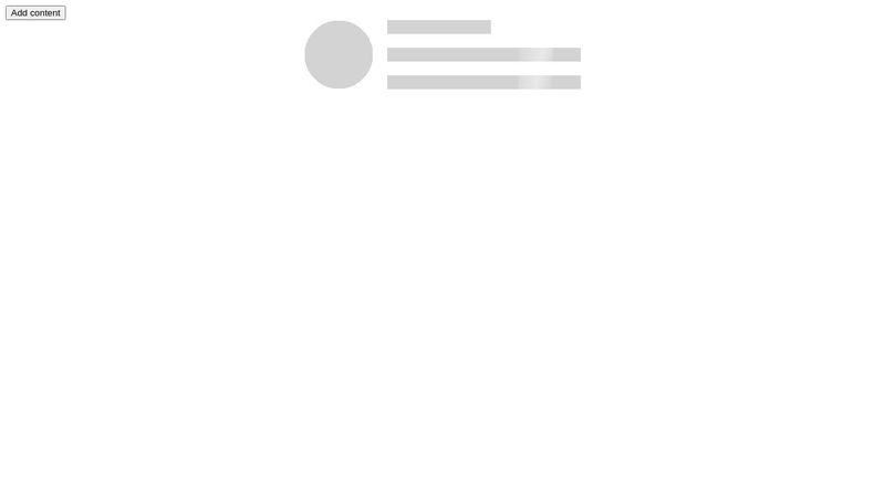 Skeleton Screen with CSS