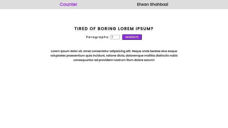 Your Own Lorem ipsum - Mini Project for JS
