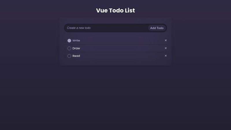 Vue Todo List