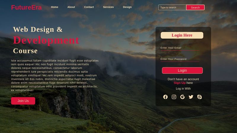 Responsive HTML+CSS website design