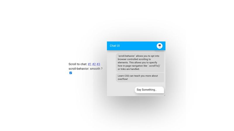 LearnCSS - Overflow - scroll behavior