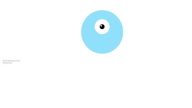 Pure CSS Eye Following Cursor