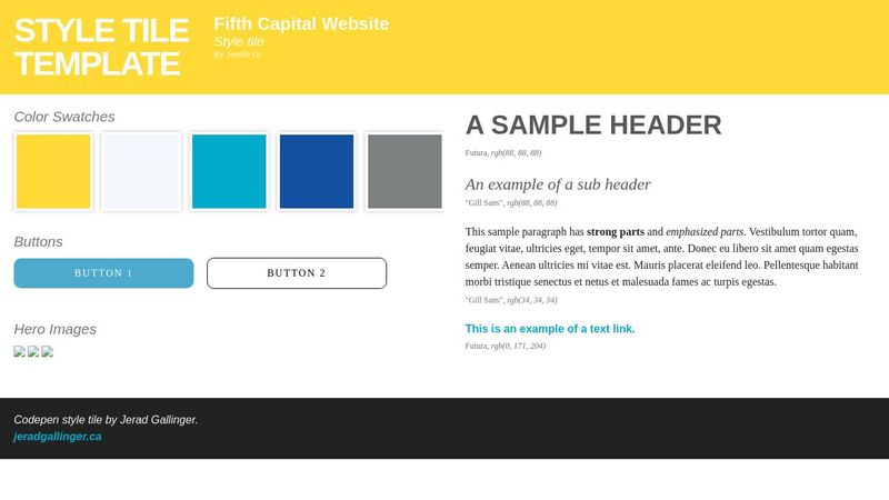 Style tiles with SCSS