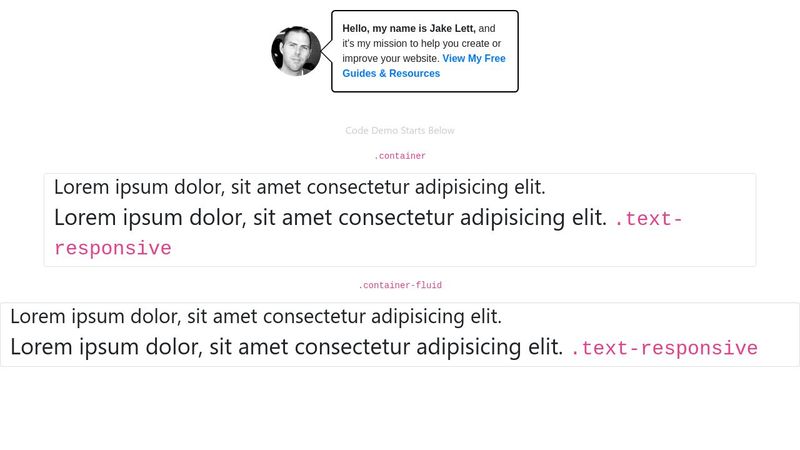 Responsive text with calc and viewport width Bootstrap 4