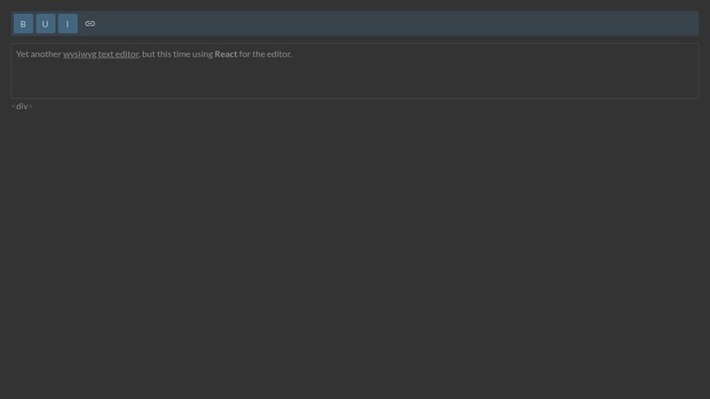 React Text Editor