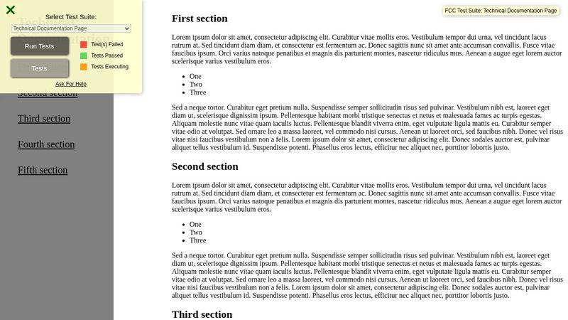 FCC: Technical Documentation Page
