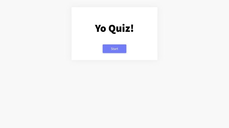 Jquery Multiple Choice Quiz