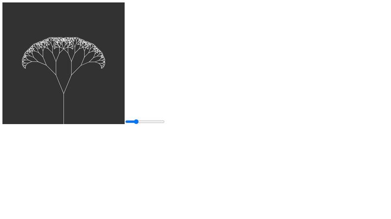 Simple Recursive Fractal Tree