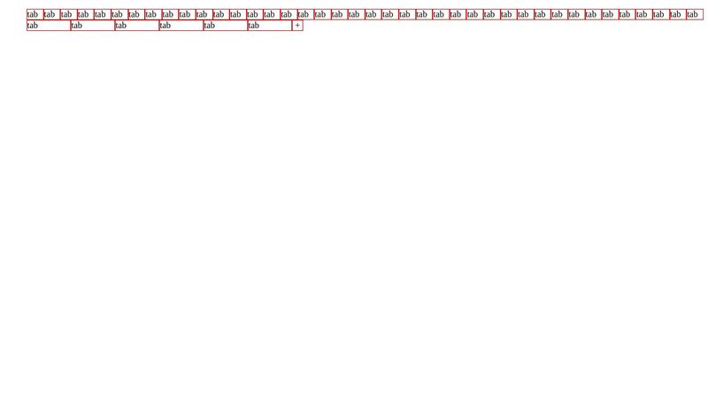 tab layout demo with flexbox