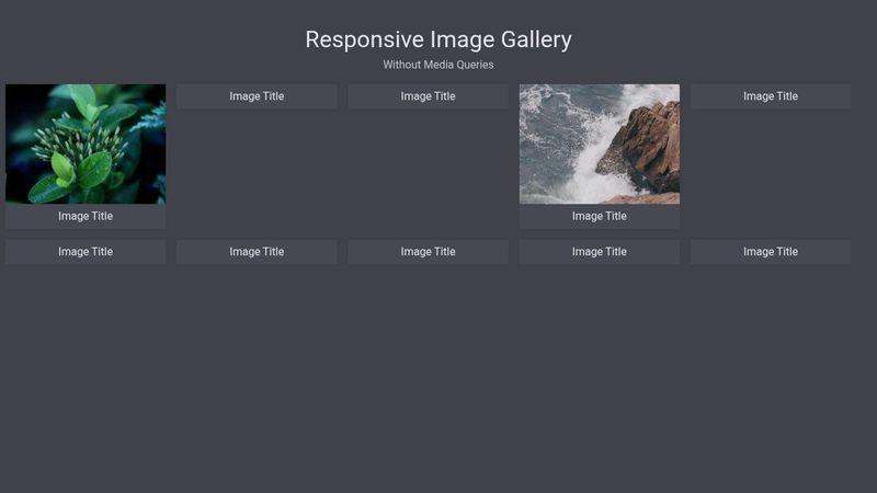 Responsive flexbox grid without media query