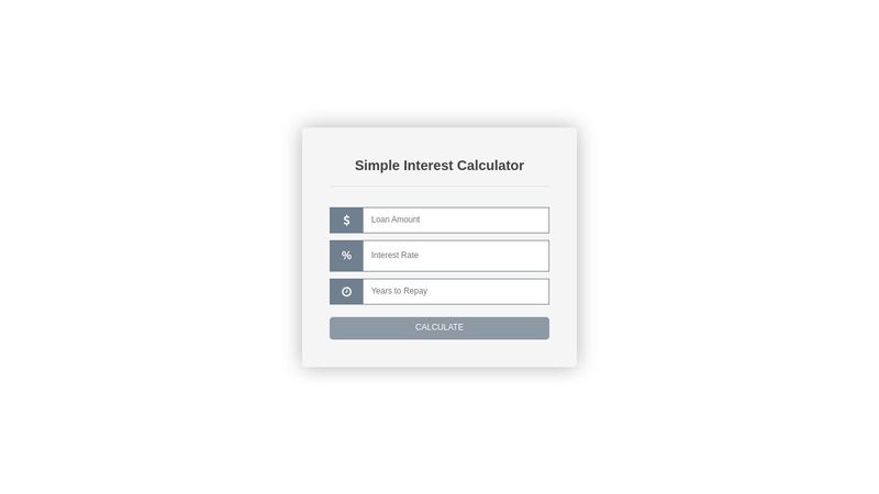 Simple Interest Calculator