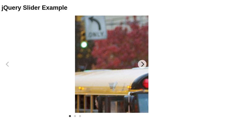 jQuery Slider Example