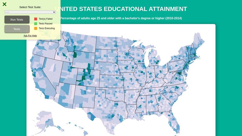 Data Visualization d3.js - Choropleth Map