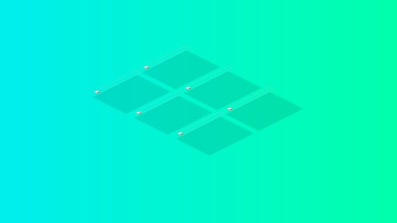 Isometric Grid - CSS only (responsive!)
