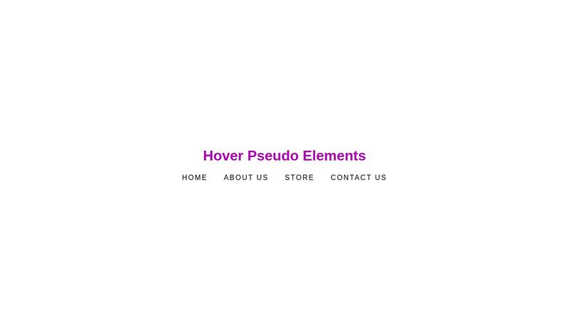 Hover Pseudo Elements