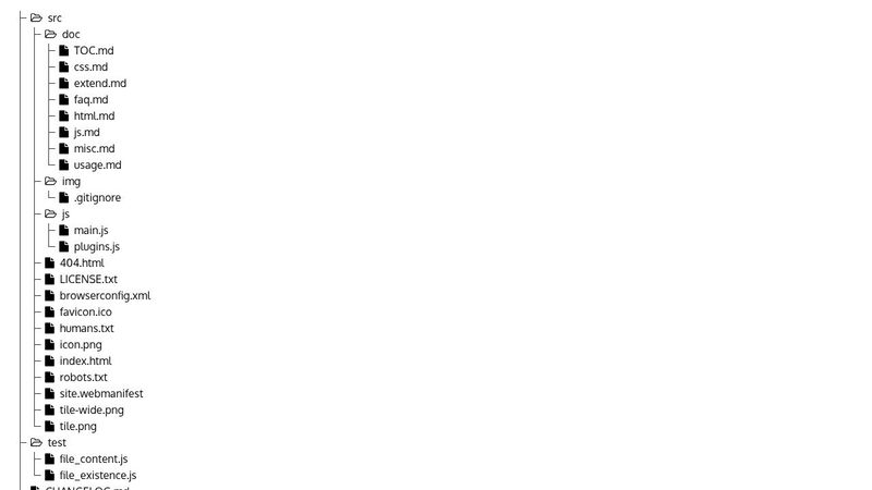 Pure CSS folder tree