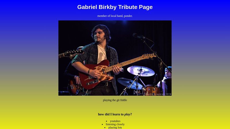 Responsive Web Design Projects - Build a Tribute Page - Birkby