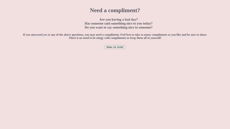 Compliment Generator